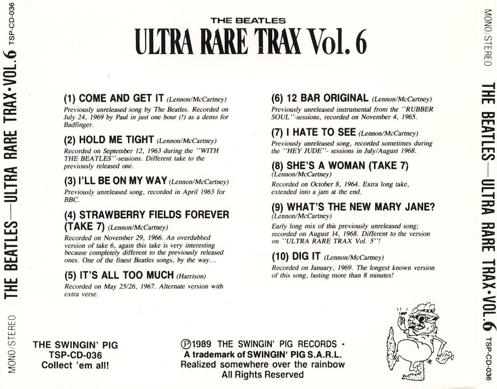 Beatles Cd - Ultra Rare Trax Vol. 6