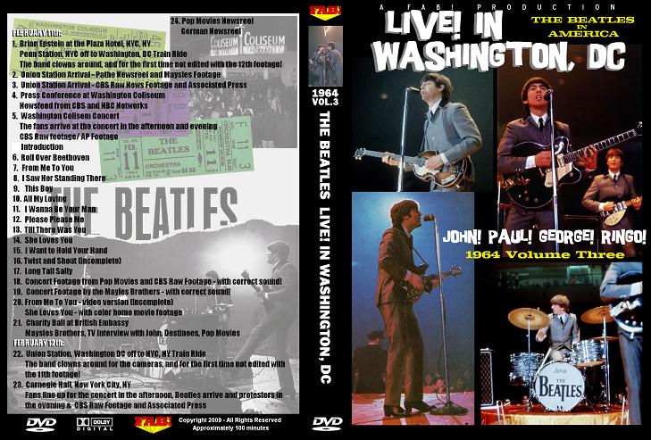 Beatles Dvd - Live In Washington D.C 1964