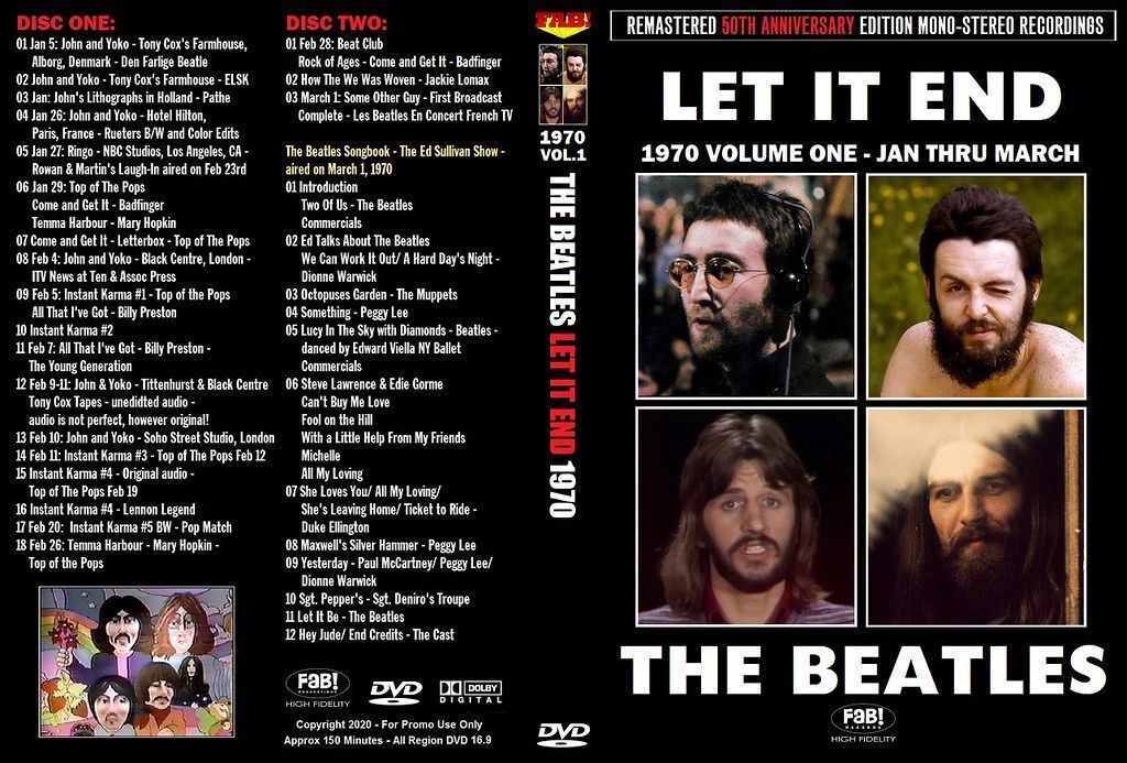 BEATLES: LET IT END 1970 VOL.1 (2/DVD)