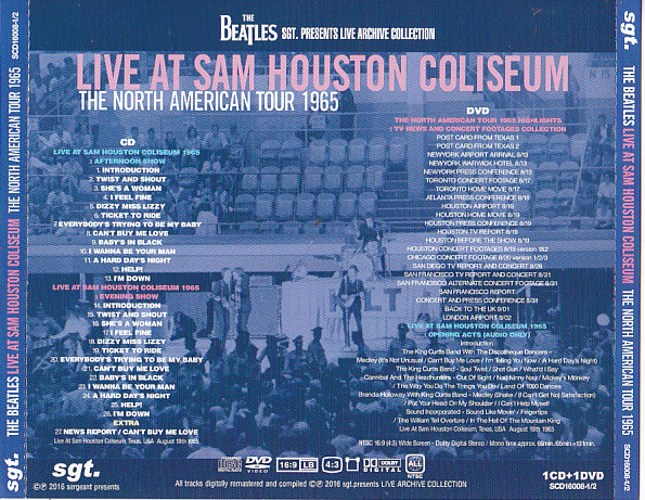 Beatles / Live At Sam Houston Coliseum / 1CD+1DVD