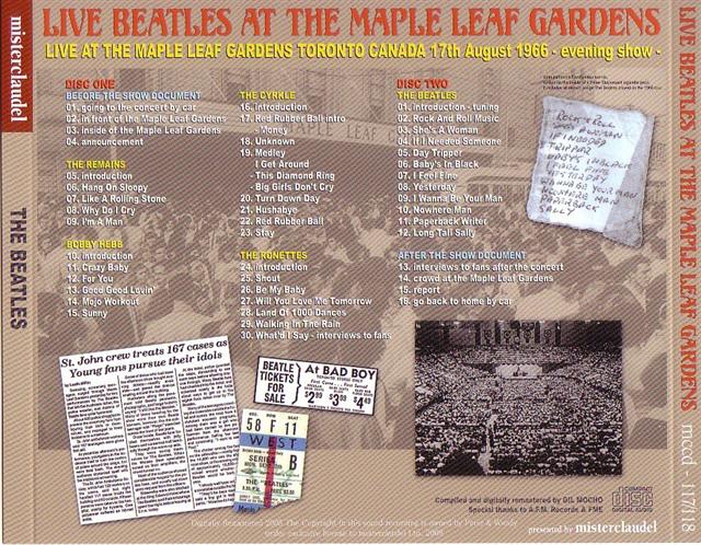 Beatles / Live Beatles At The Maple Leaf Gardens (2/Cd)