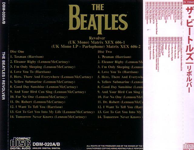 Beatles Dr Ebbetts Japan (2/Cd) Revolver (Mono)