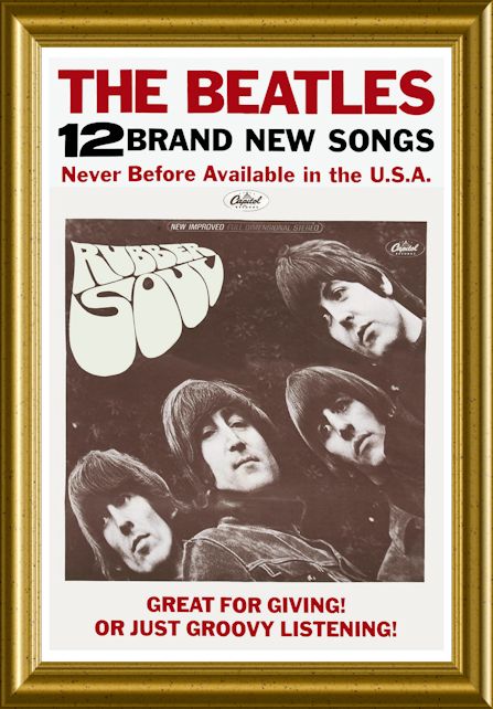 Beatles Rubber Soul Promo Poster 1965