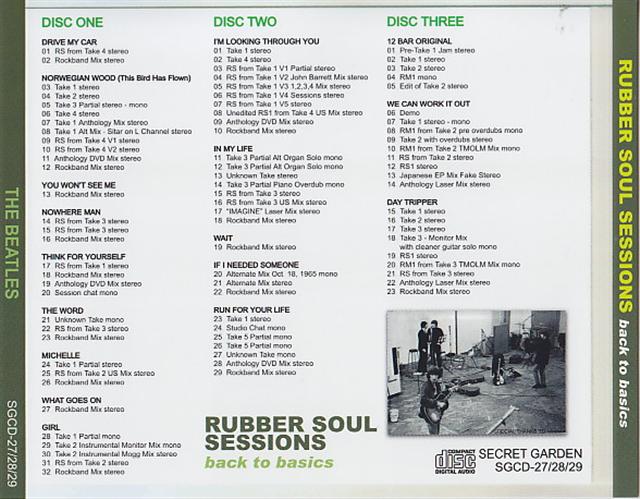 Beatles / Rubber Soul Studio Sessions Back To Basics (3/CD)