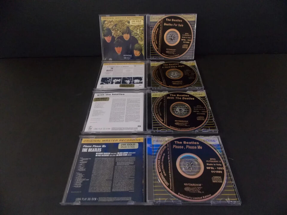 BEATLES SET OF 4 GOLD MASTER RECORDING COMPACT DISCS