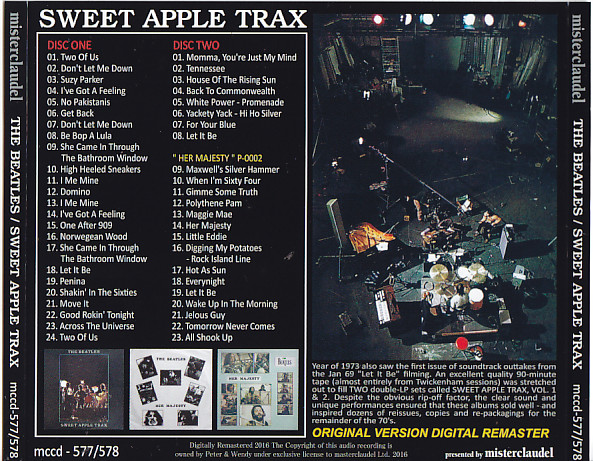 Beatles / Sweet Apple Trax / 2CD