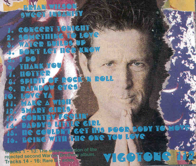 Brian Wilson Cd - Sweet Insanity