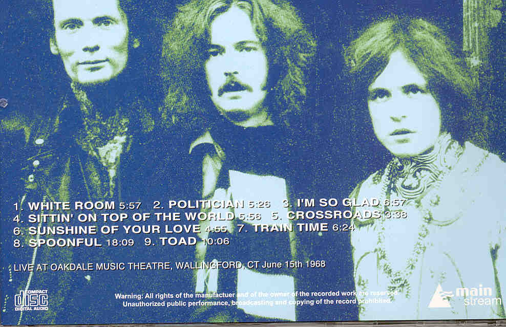 Cream Cd - Big Black Loading Zone