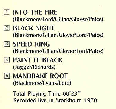 Deep Purple Cd - Into The Fire