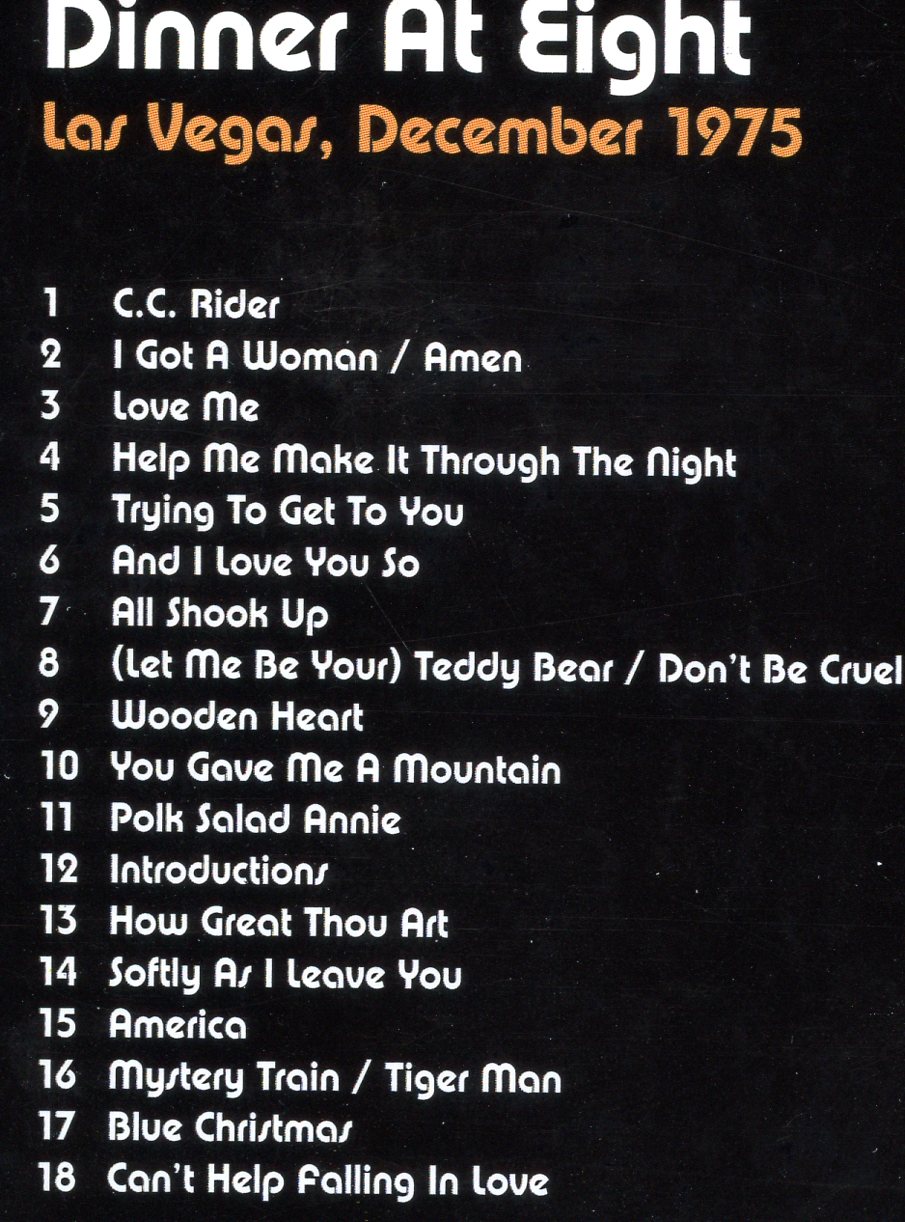 Elvis Presley Cd - Dinner At Eight