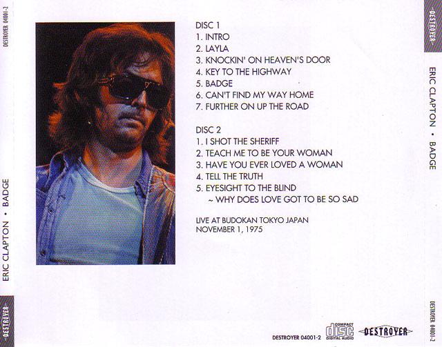 Eric Clapton (2/Cd) Badge