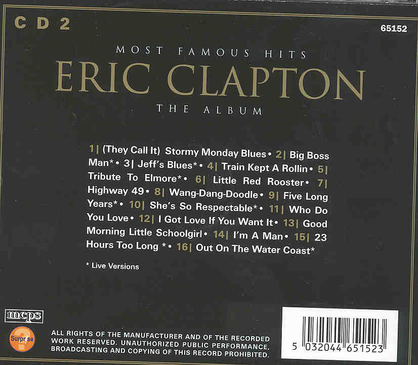 Eric Clapton Cd - The Album Vol 2