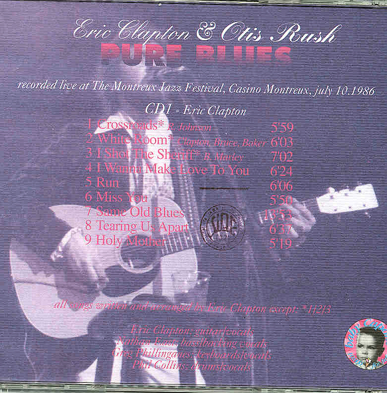 Eric Clapton Cd - With Otis Rush Pure Blues 1