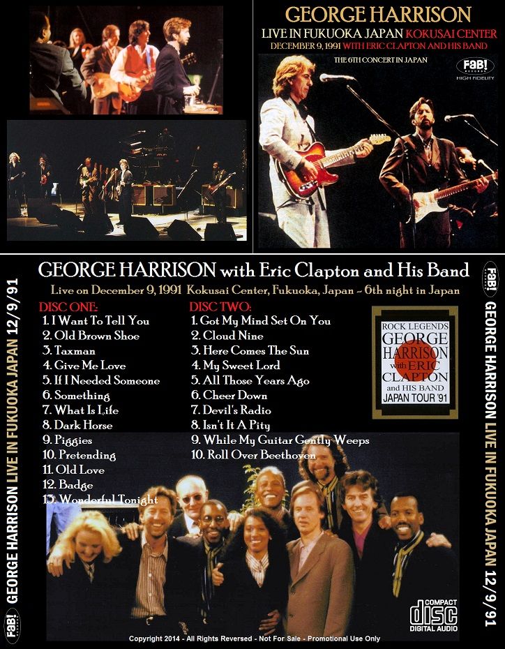 George Harrison (2 Cd) Set - Live In Fukuoka Japan