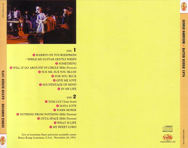 George Harrison Cd - Baton Rouge