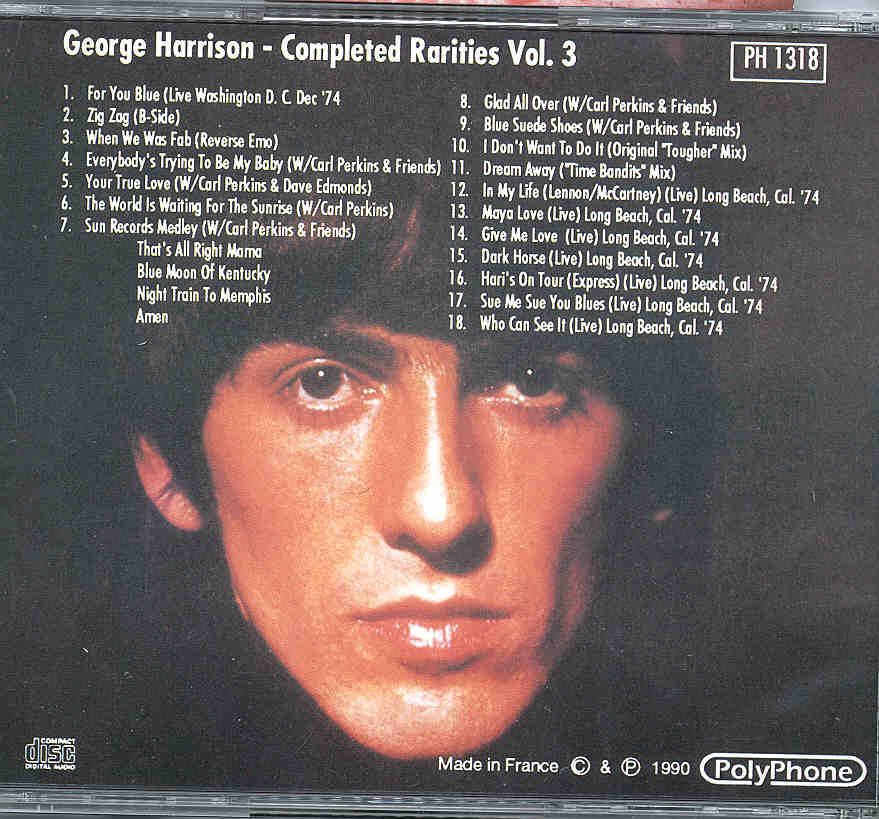 George Harrison Cd - Completed Rarities vol. 3