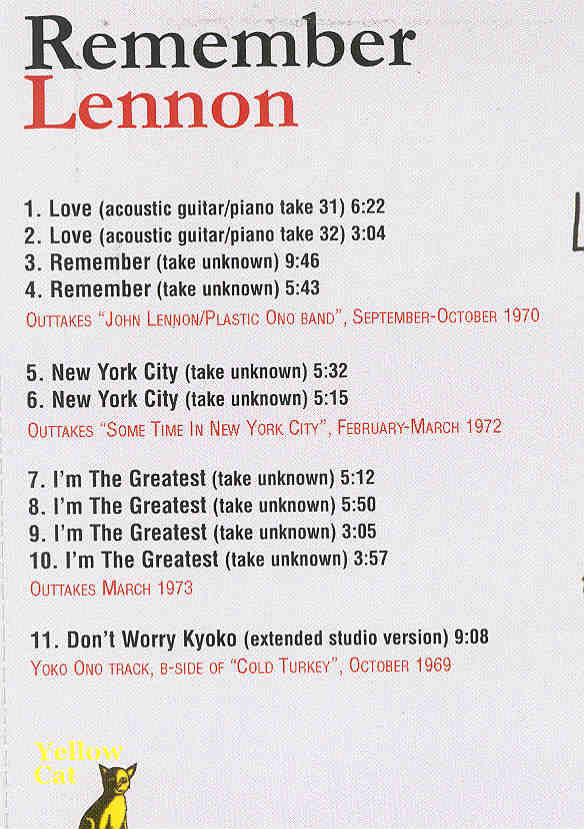 John Lennon Cd - Remember