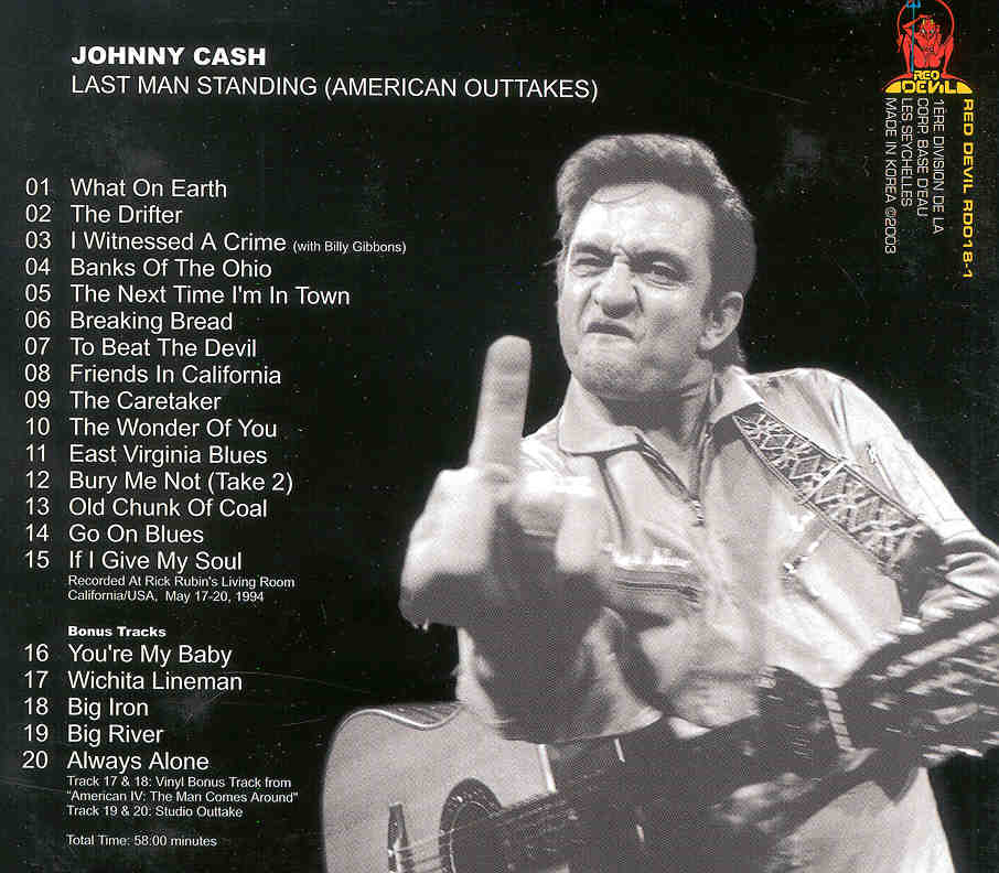 Johnny Cash Cd - Last Man Standing
