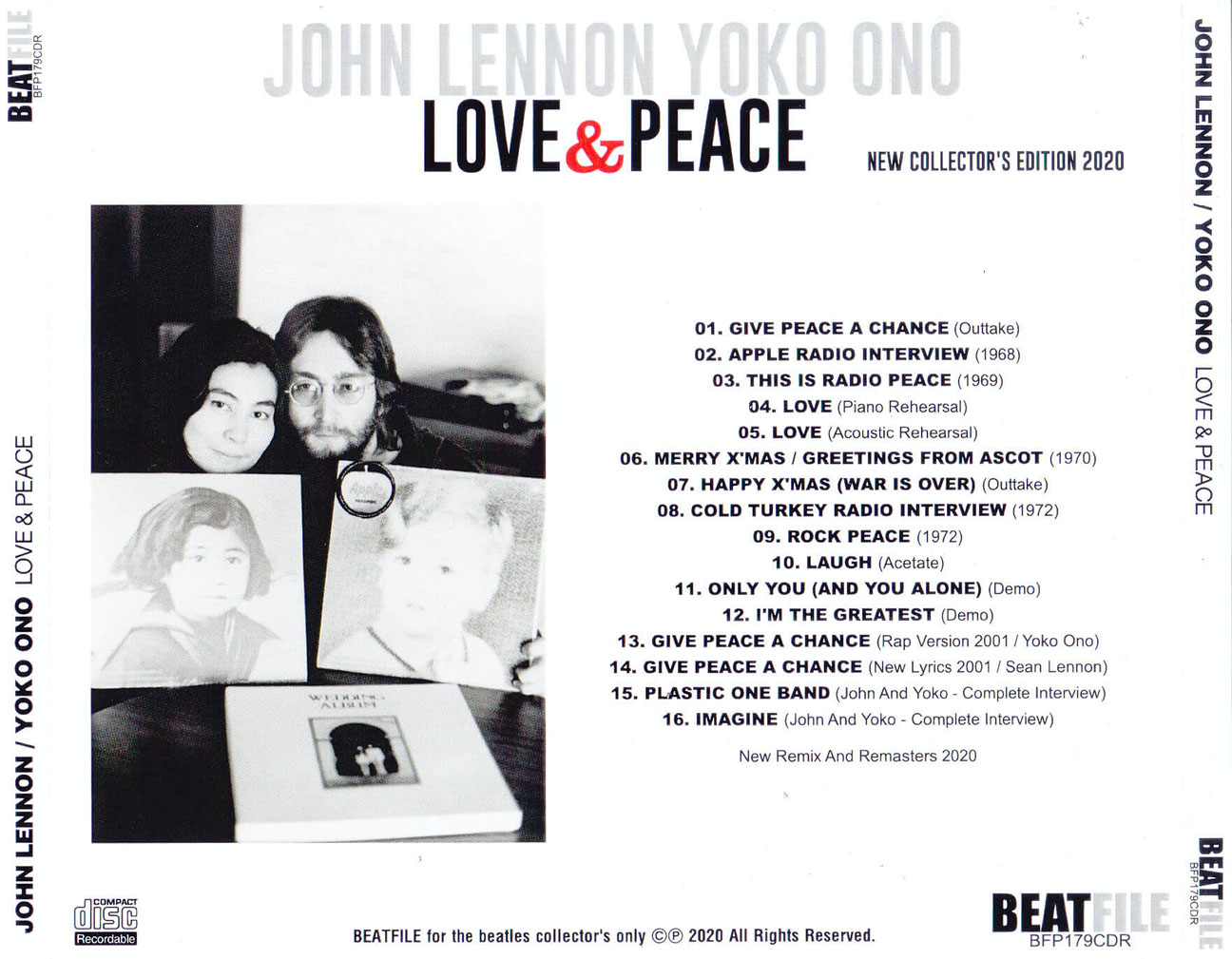 John Lennon Cd - Love And Peace New Collectors Edition 2020