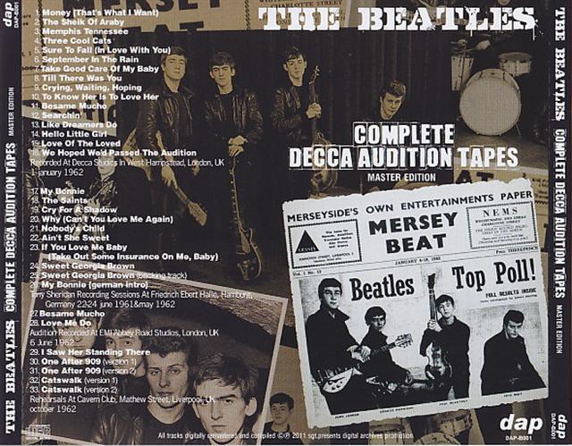 Beatles Cd - Complete Decca Audition Tapes Master Edition