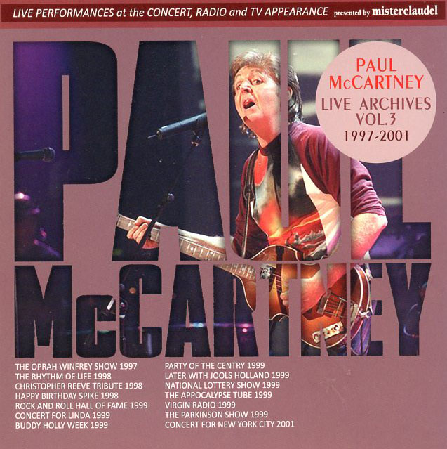 Paul McCartney (2/Cd) Live Archives Vol 3