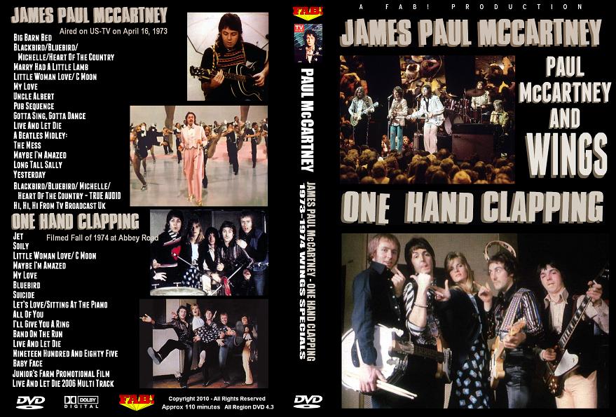 JAMES PAUL MCCARTNEY DVD - ONE HAND CLAPPING 1973-1974