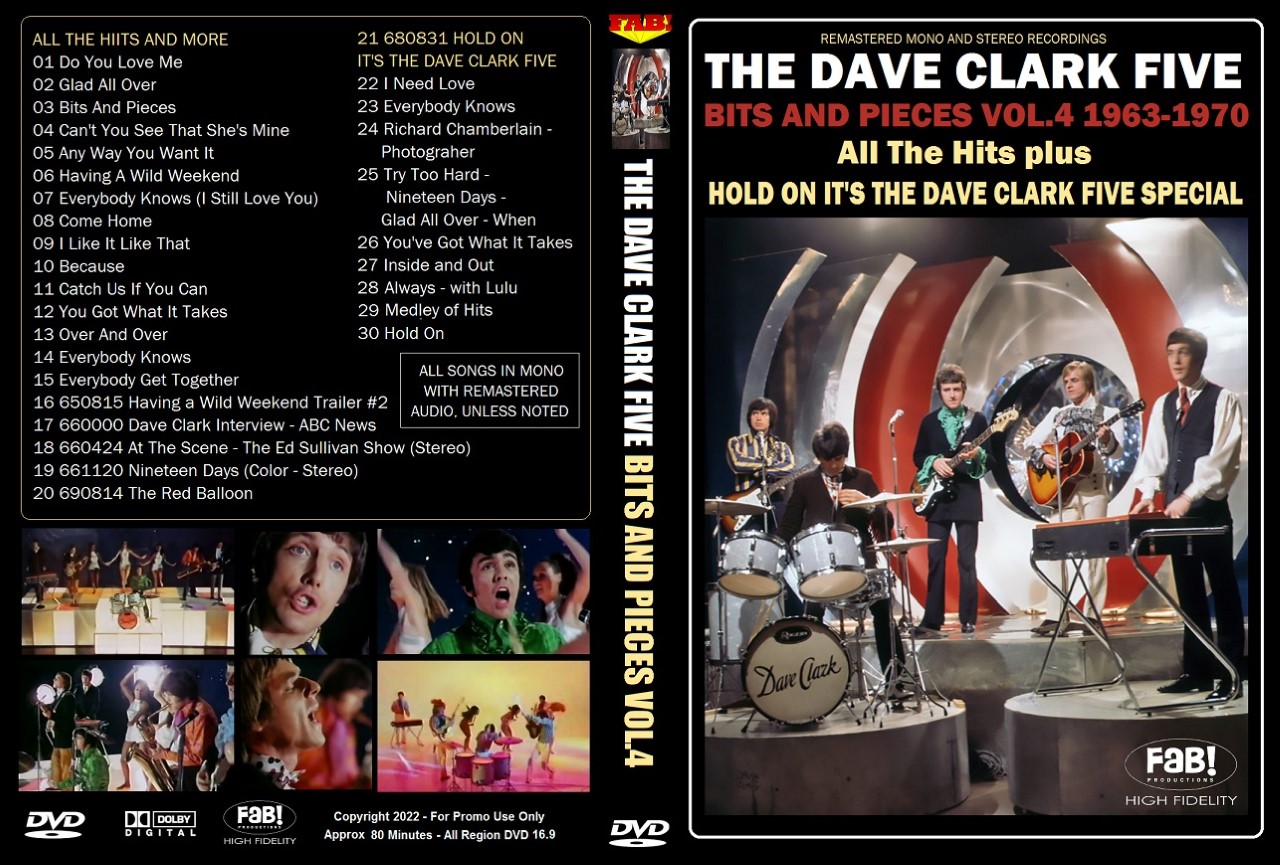 THE DAVE CLARK FIVE DVD - BITS AND PIECES VOL.4 1963-1970