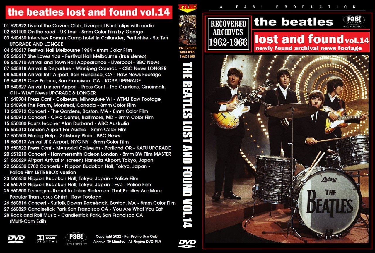 BEATLES DVD - LOST AND FOUND VOL.14 1962-1966 LIVE & RARE FOOTAGE