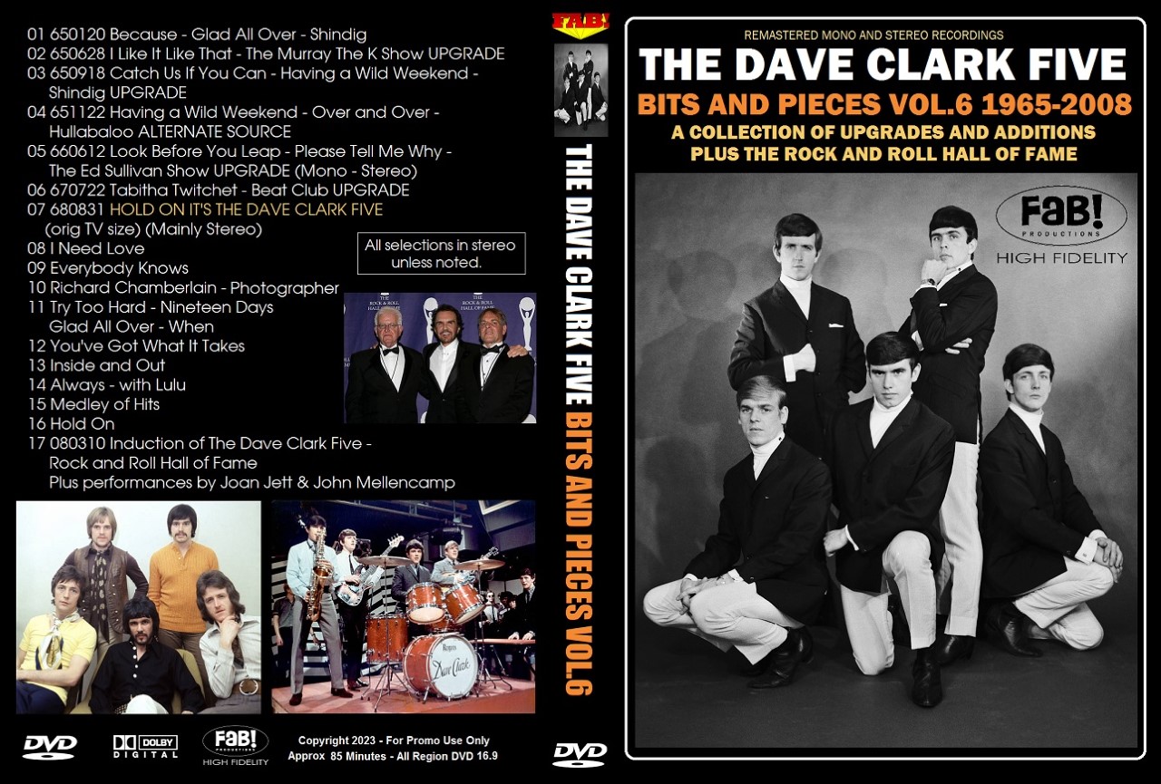 THE DAVE CLARK FIVE DVD - BITS AND PIECES VOL.6 1965-2008