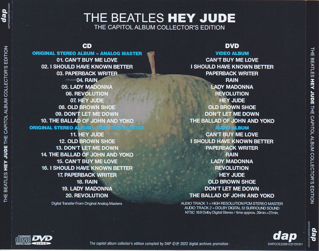 Beatles (Cd/Dvd) Hey Jude : The Capitol Album Masters