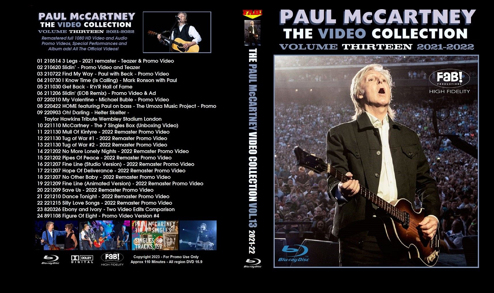 PAUL McCARTNEY DVD - THE VIDEO COLLECTION VOL.13 BLU-RAY