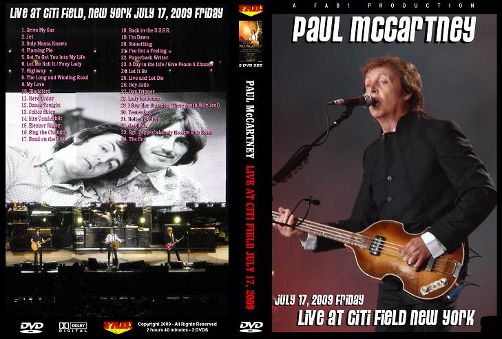 Paul Mccartney 2 Dvd Live At Citi Field July 17 2009