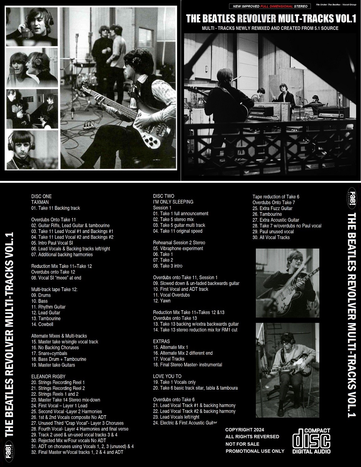 BEATLES (2/CD) REVOLVER MULTI-TRACKS 1966 VOL.1