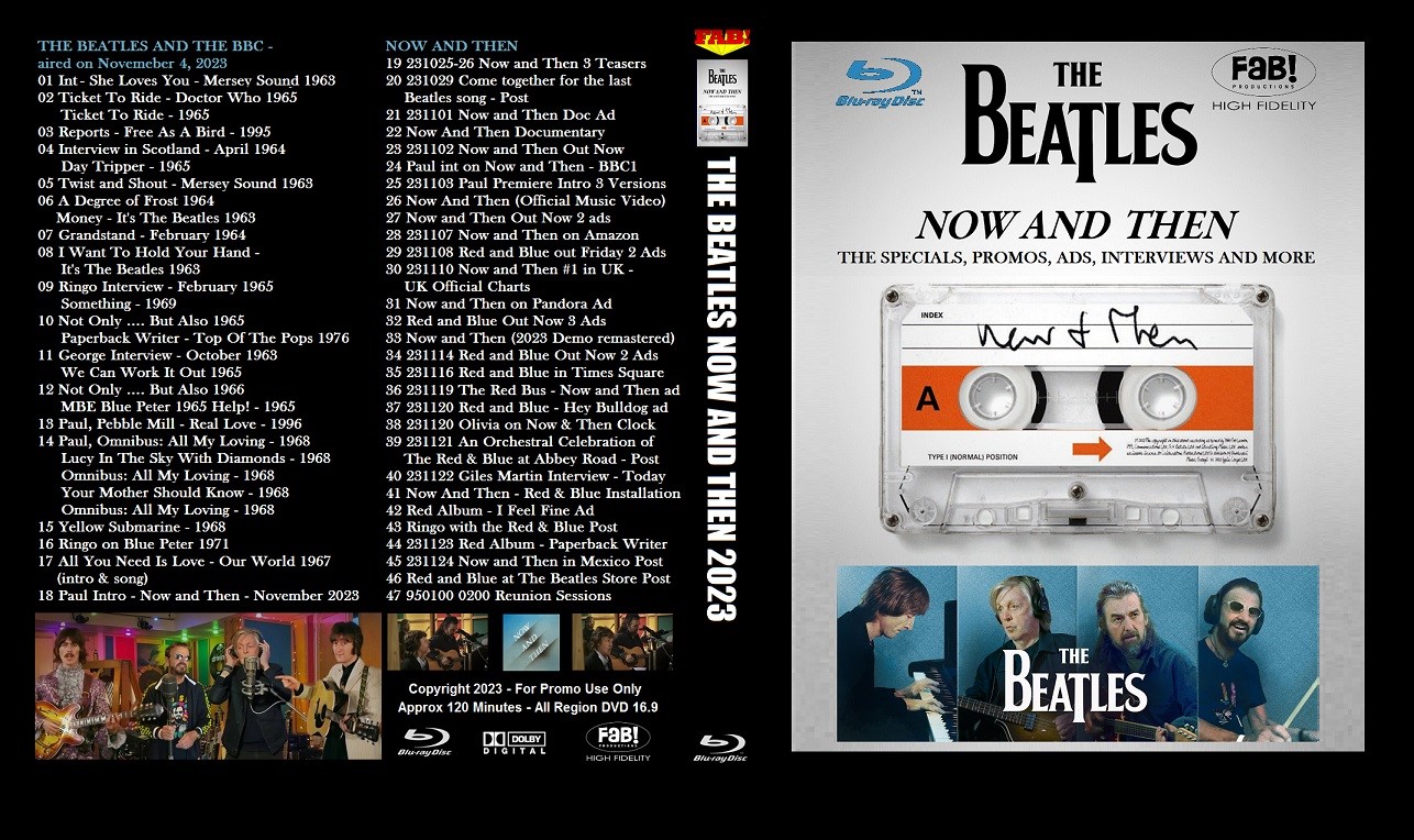 BEATLES DVD - NOW AND THEN 2023 BLU-RAY