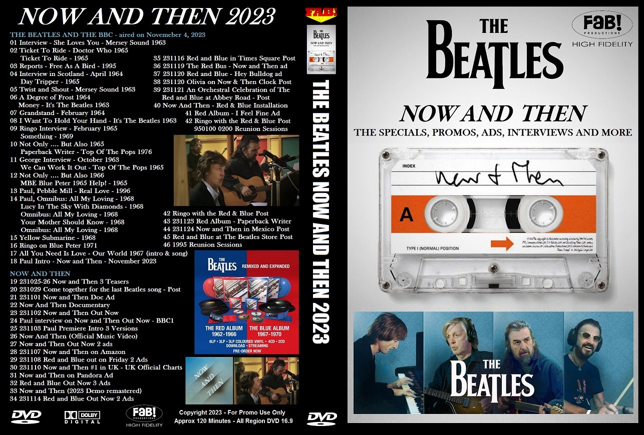 BEATLES DVD - NOW AND THEN 2023