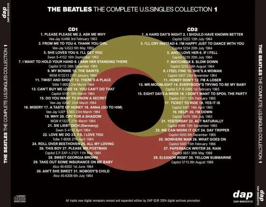 BEATLES (2/CD) THE COMPLETE U.S.SINGLES COLLECTION VOL 1