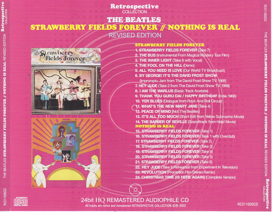 Beatles Cd - Strawberry Fields Forever / Not Revised Edition