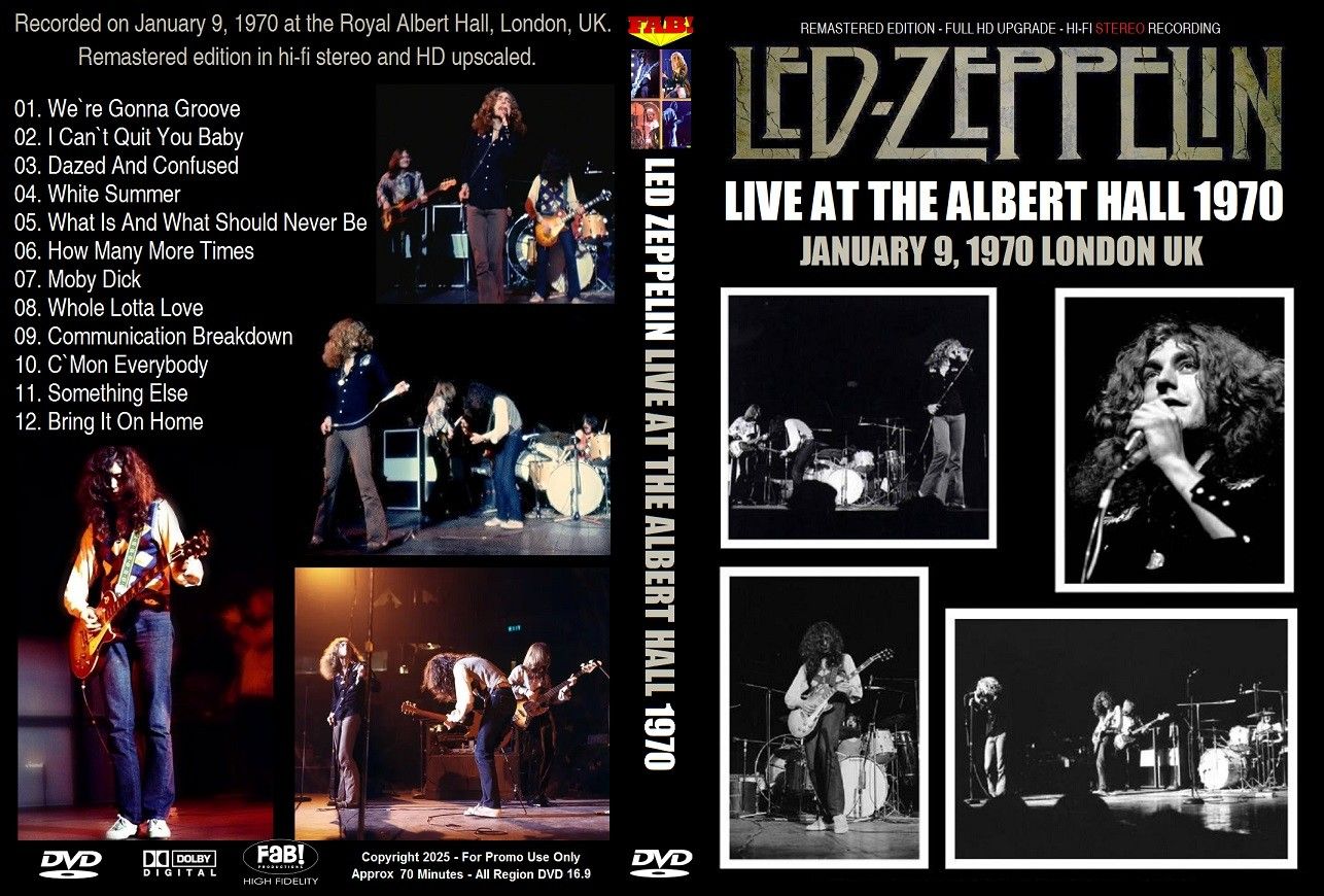 LED ZEPPELIN DVD - Live At The Royal Albert Hall 1970