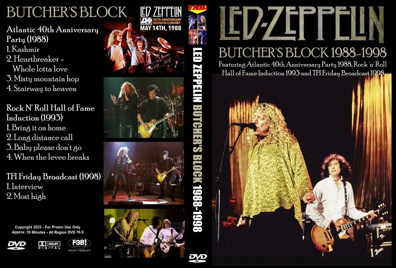 LED ZEPPELIN DVD - BUTCHERS BLOCK 1988-1998
