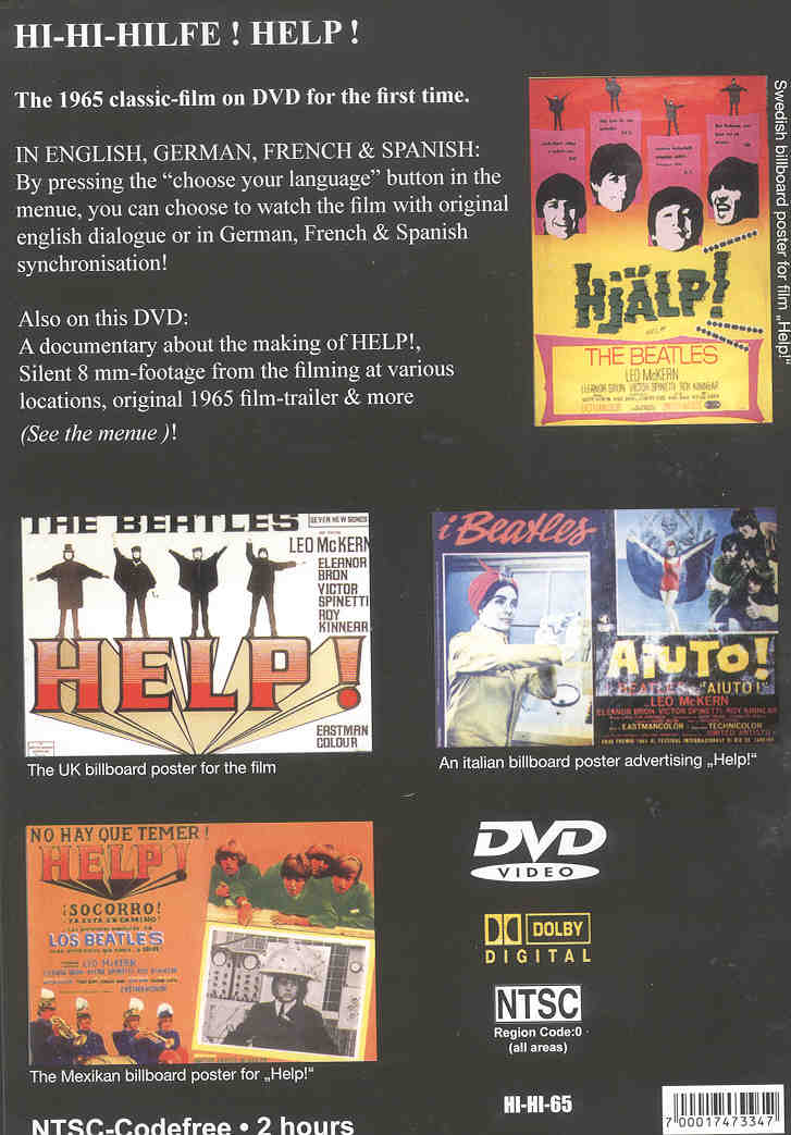 Beatles Dvd - Hi Hi Hilfe ! Help