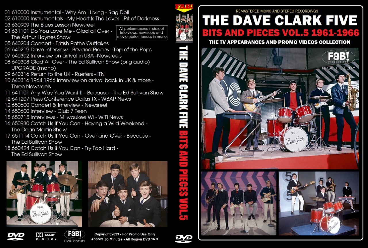 DAVE CLARK FIVE DVD - BITS AND PIECES VOL.5 1961-1966