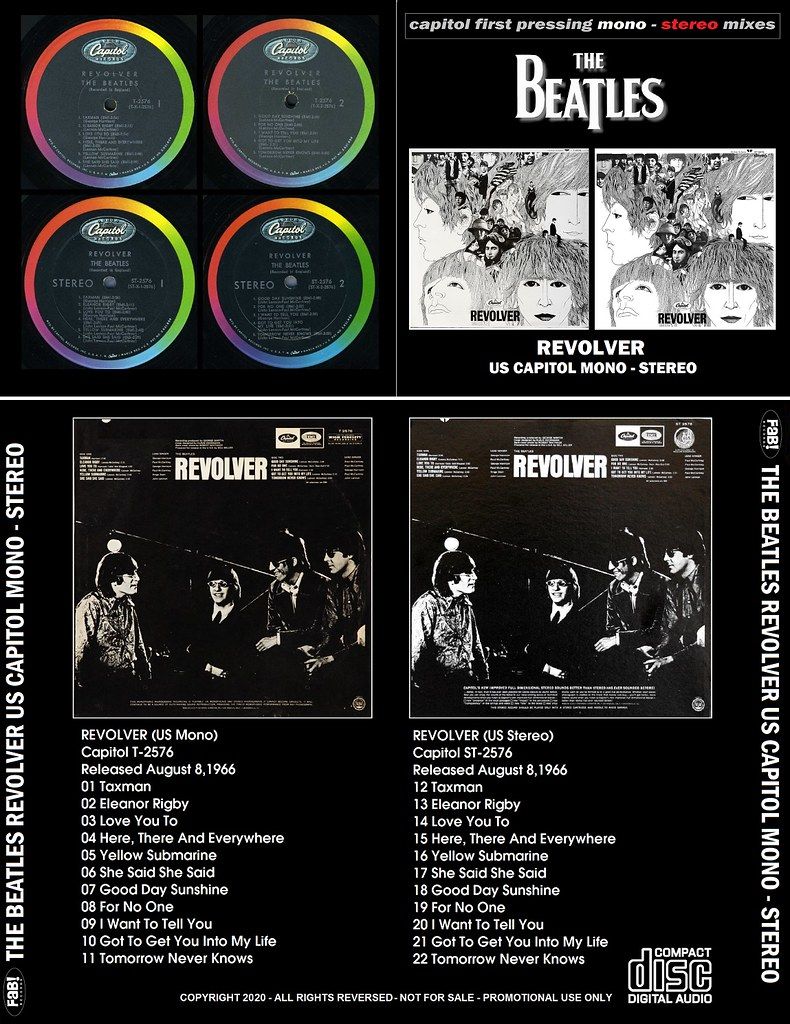 BEATLES CD - REVOLVER - US CAPITOL MONO - STEREO