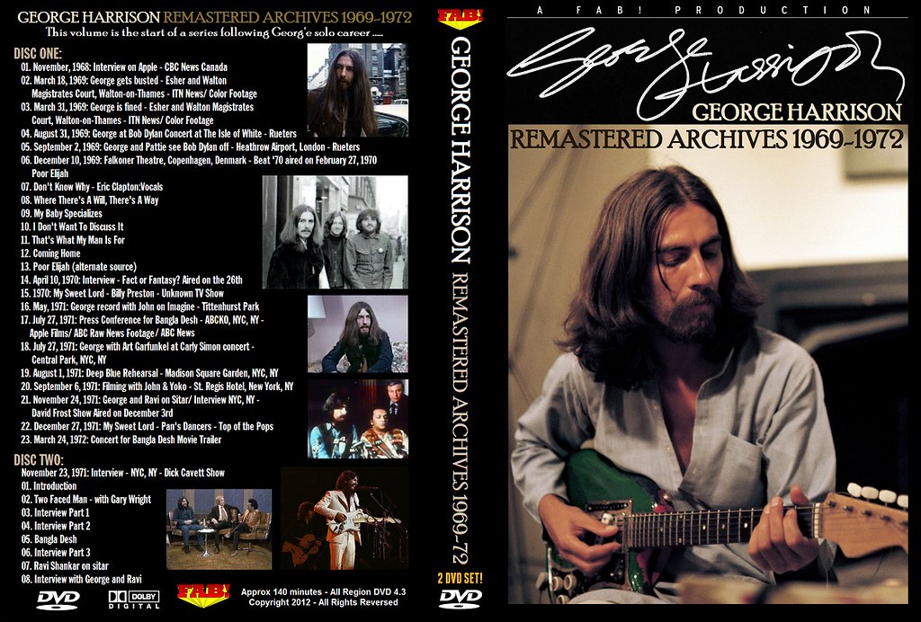 GEORGE HARRISON (2/DVD) REMASTERED ARCHIVES 1969-1972