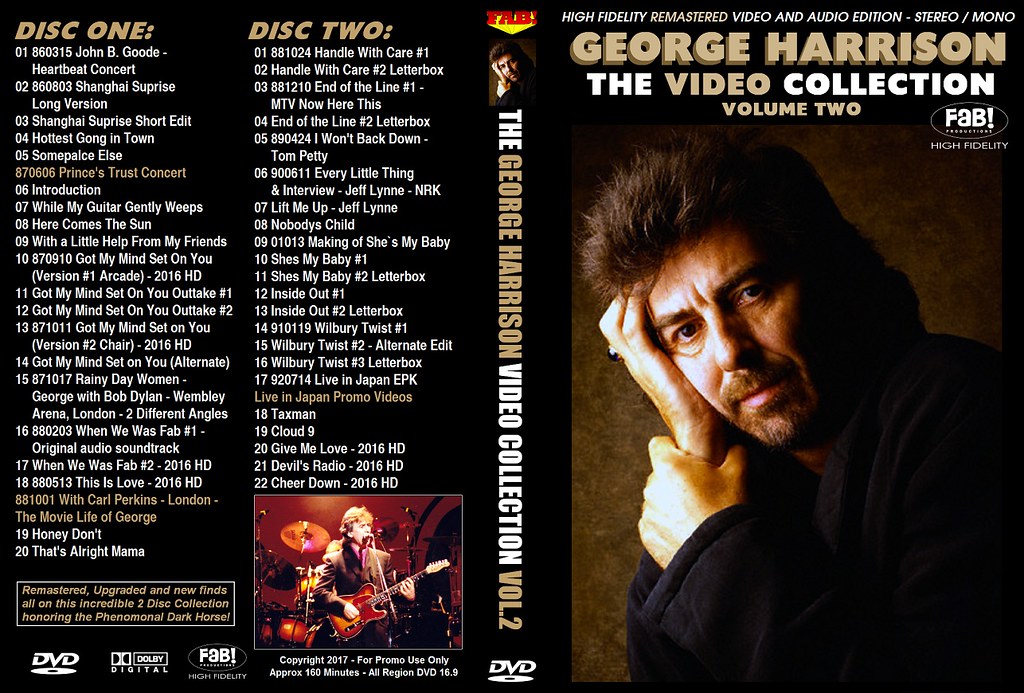 GEORGE HARRISON (2/DVD)THE VIDEO COLLECTION VOL.2 1986-1991