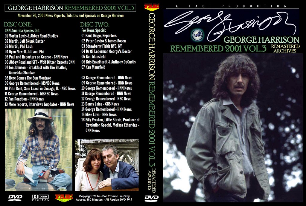 GEORGE HARRISON (2/DVD) REMEMBERED 2001 VOL.3