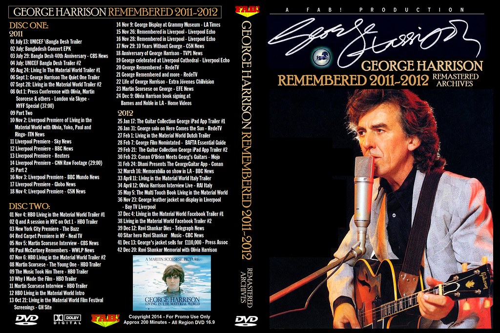 GEORGE HARRISON (2/DVD) REMASTERED ARCHIVES 2011-2012