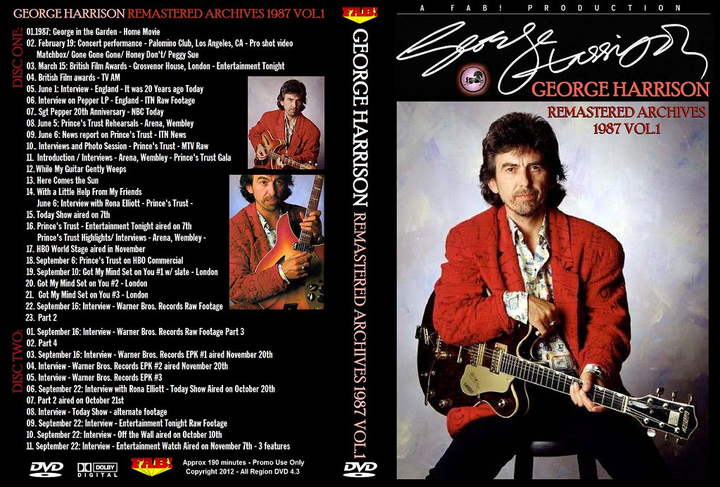 GEORGE HARRISON (2/DVD) REMASTERED ARCHIVES 1987 VOL.1