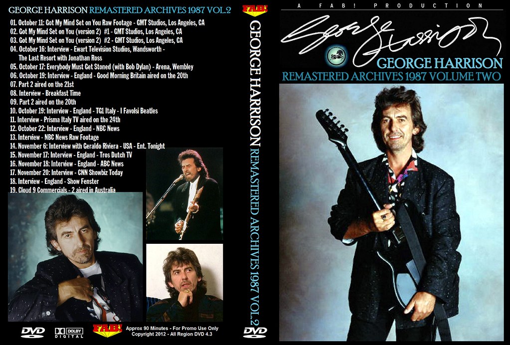 GEORGE HARRISON REMASTERED ARCHIVES 1987 VOL.2 DVD