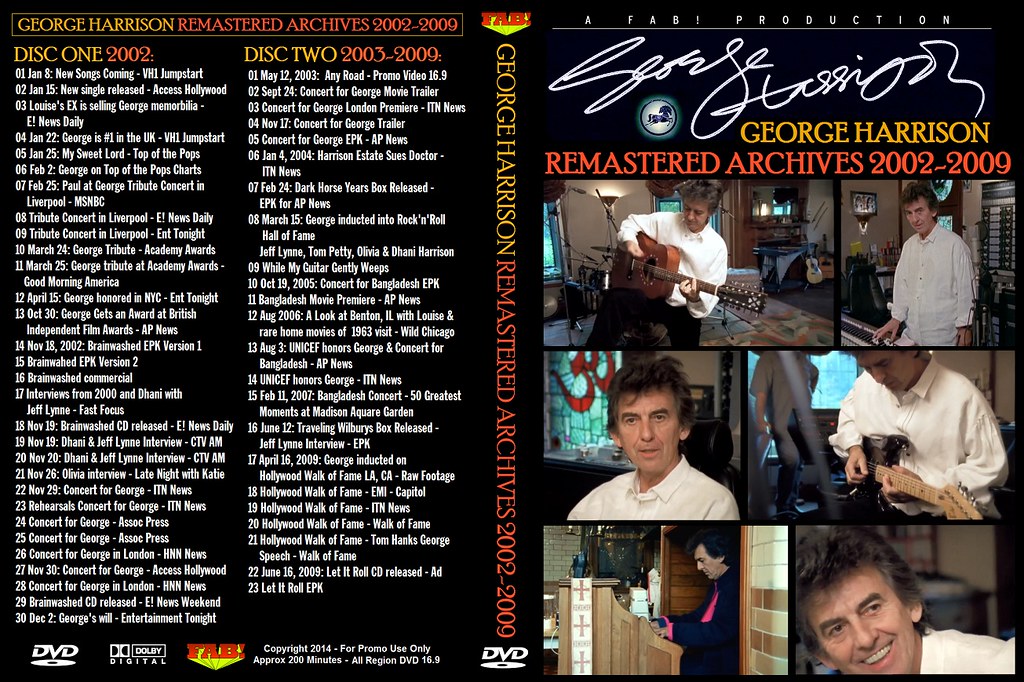 GEORGE HARRISON (2/DVD) REMASTERED ARCHIVES 2002-2009