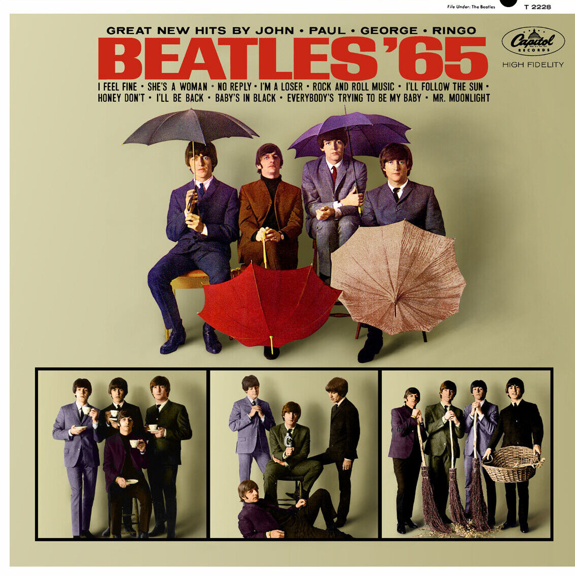 THE BEATLES BEATLES '65 Mono markings